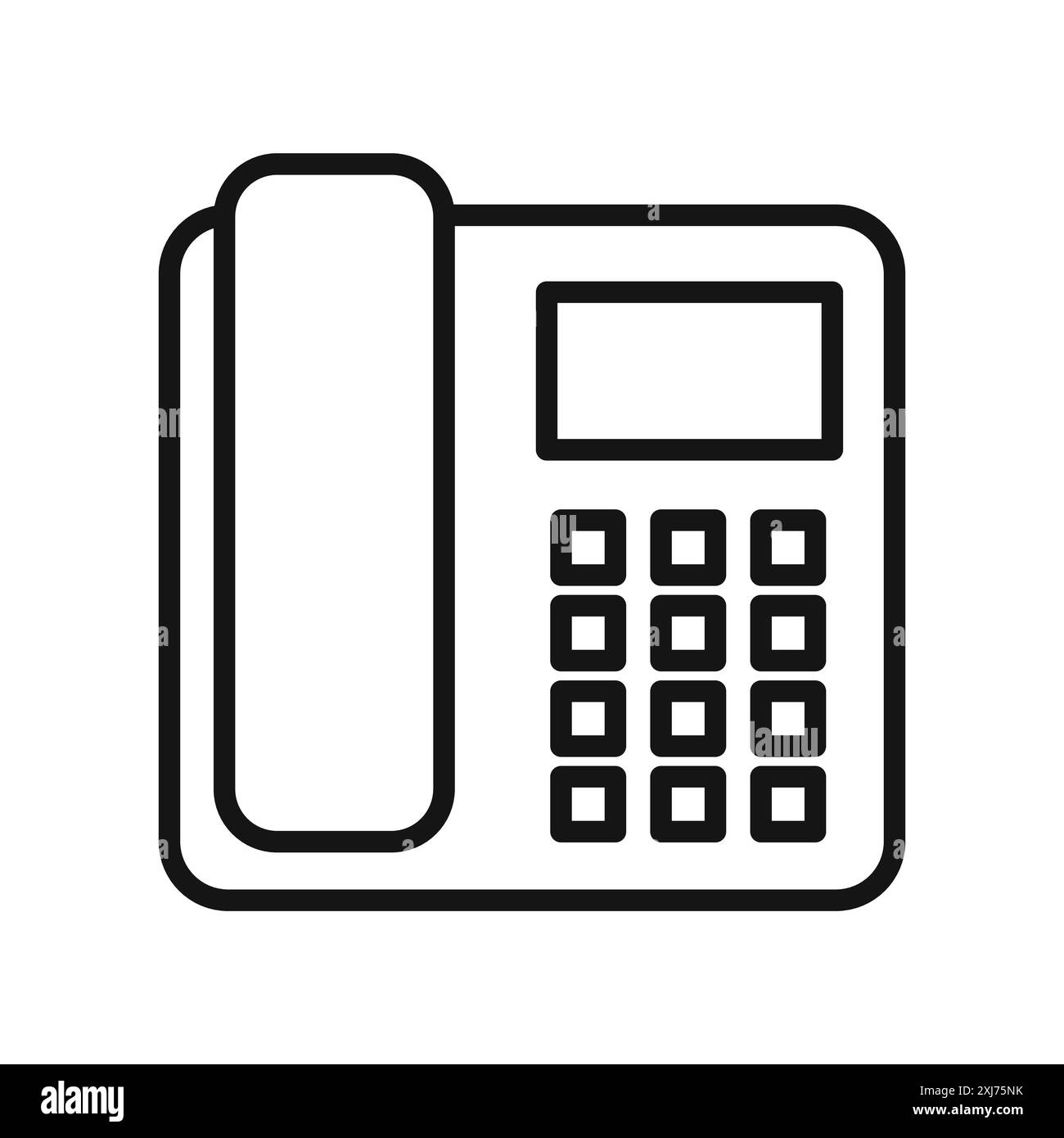 Office Phone icon vector line logo mark or symbol set collection ...