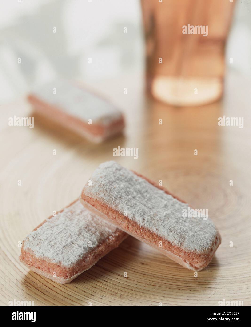Pink Rheims biscuit Stock Photo - Alamy