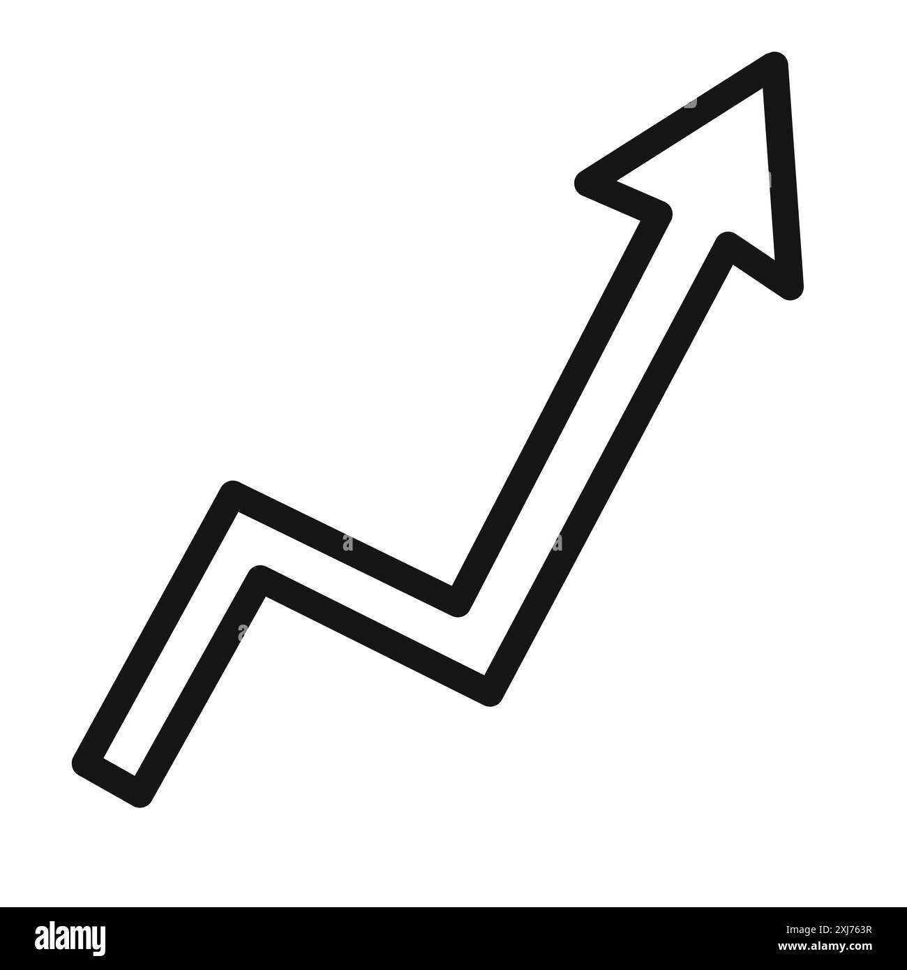 Statistic Up icon vector line logo mark or symbol set collection ...
