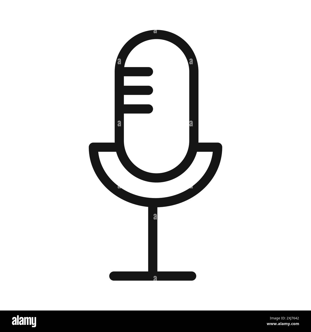 Podcast Icon vector line logo mark or symbol set collection outline style Stock Vector Image ...