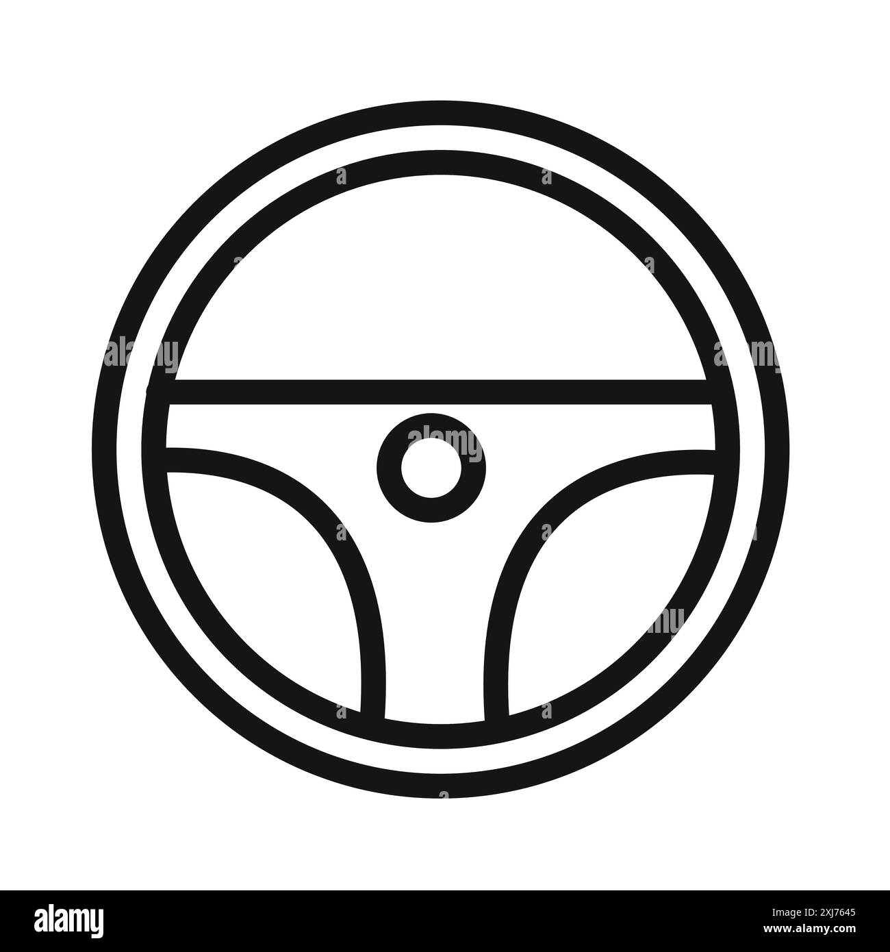 Bus steering wheel isolated Cut Out Stock Images & Pictures - Alamy
