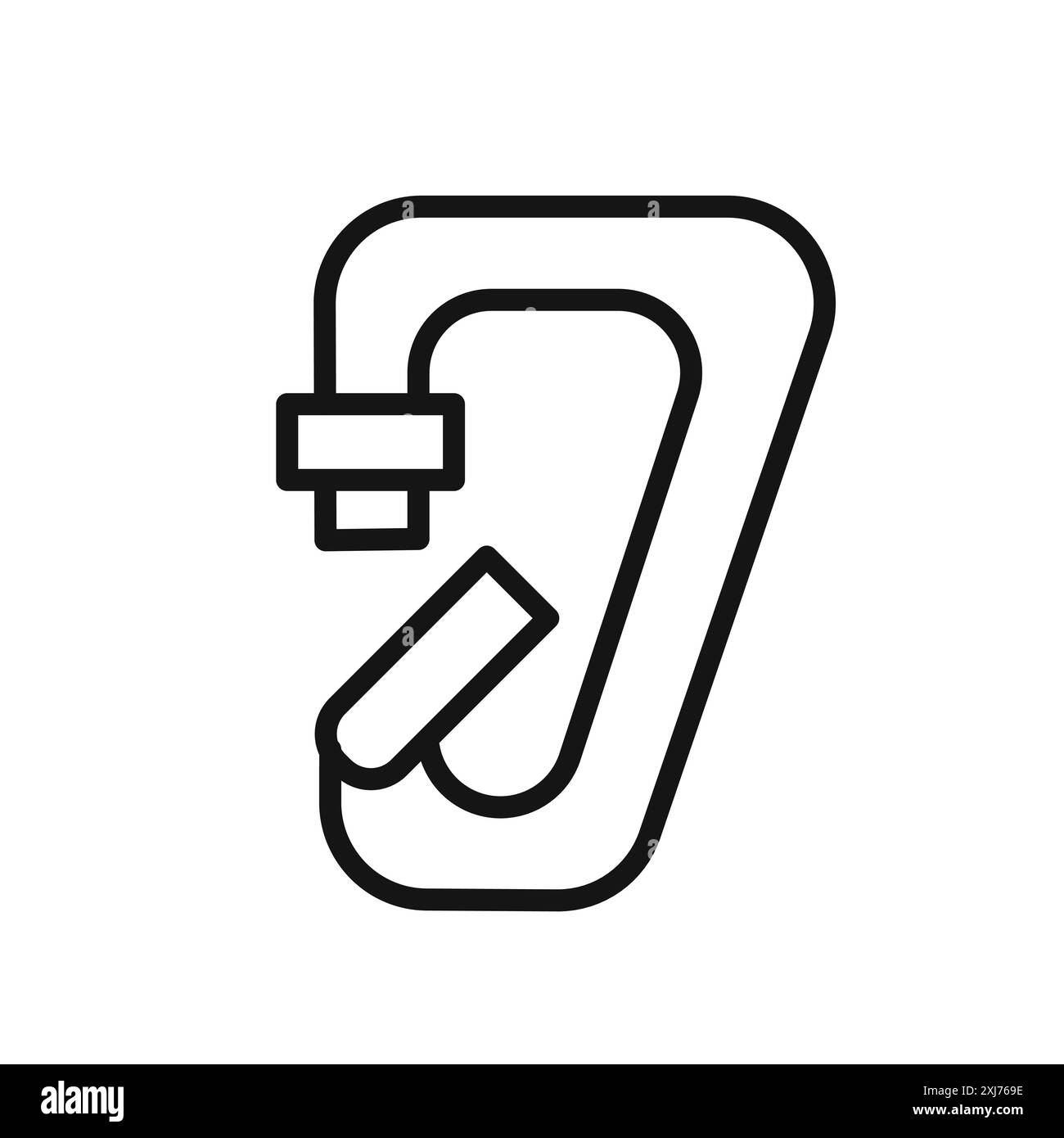 Rope Hook icon vector line logo mark or symbol set collection outline ...