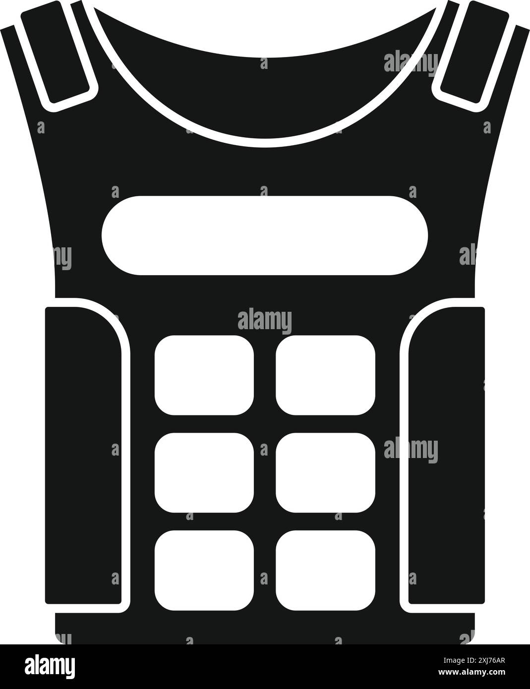 Bullet proof vest white background Stock Vector Images - Alamy
