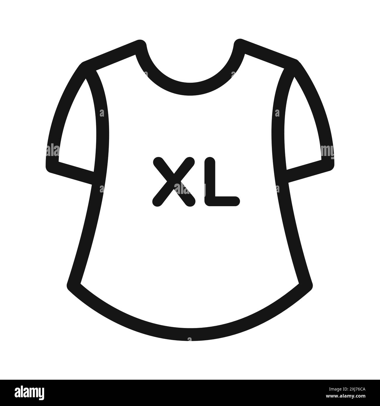 XL Shirt Size Icon vector line logo mark or symbol set collection ...