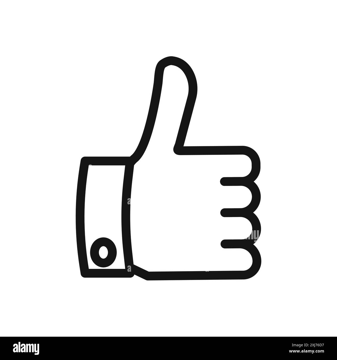 Thumbs Up icon vector line logo mark or symbol set collection outline ...