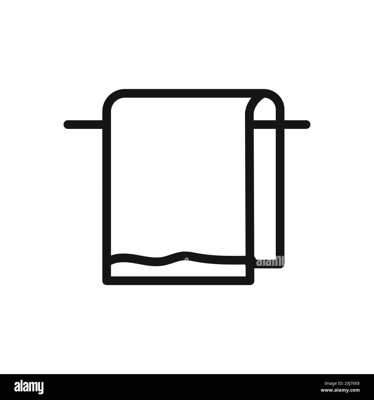 towel icon vector line logo mark or symbol set collection outline style ...