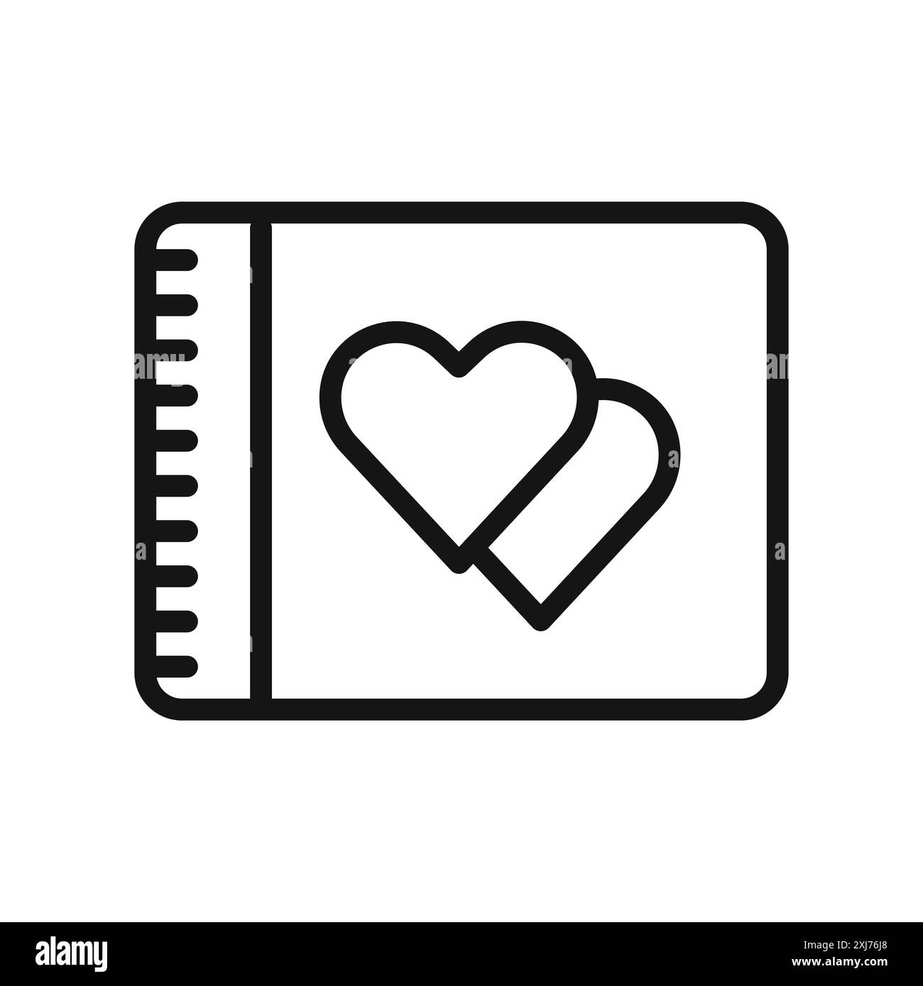 Wedding Album Icon Vector Line Logo Mark Or Symbol Set Collection Outline Style Stock Vector