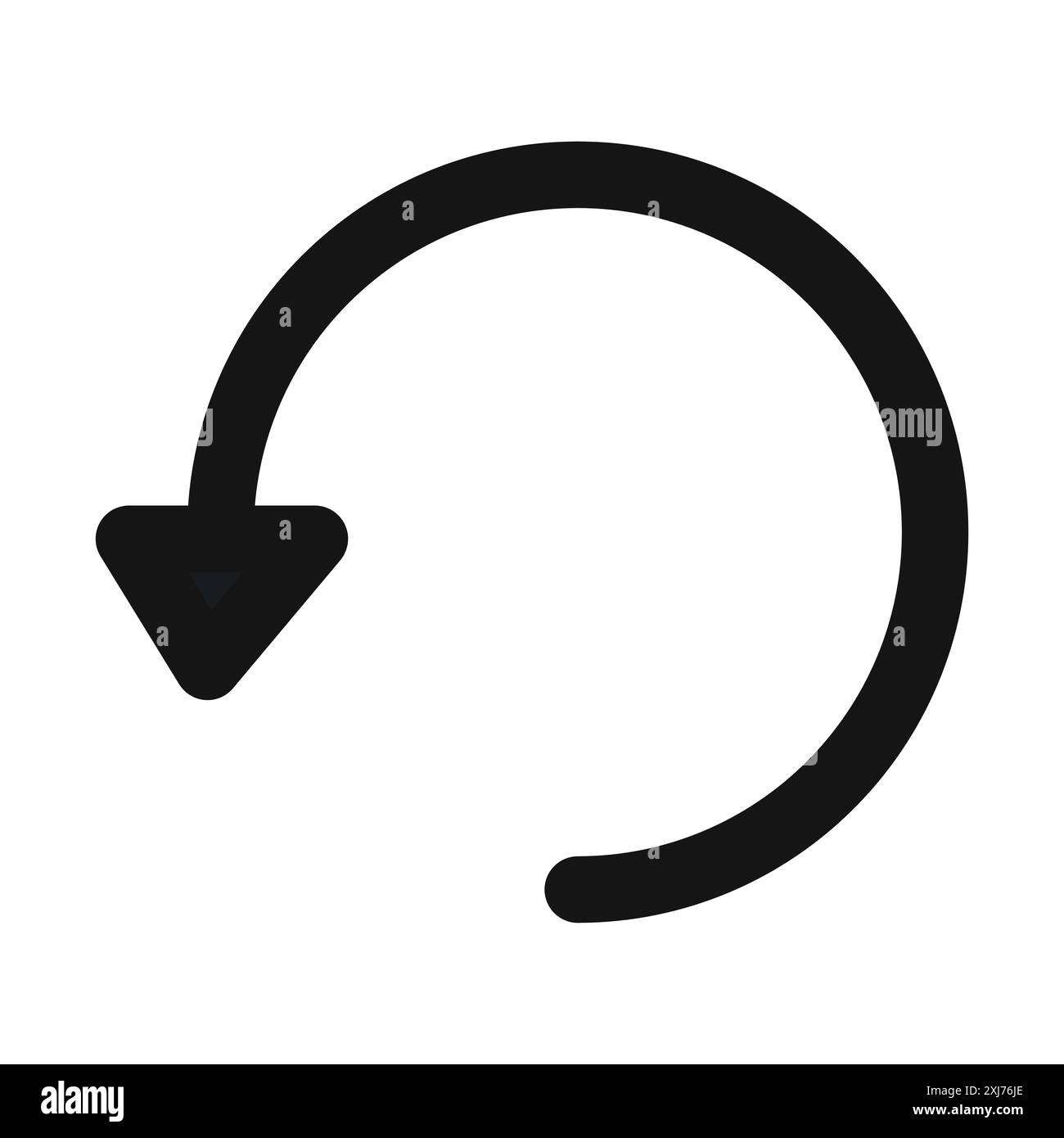 Undo arrow sign icon vector line logo mark or symbol set collection ...