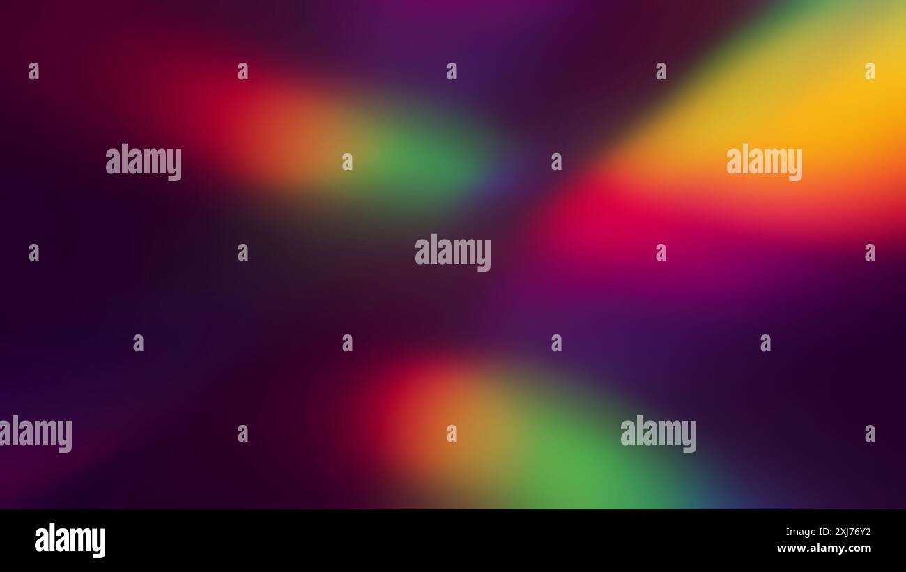 Neon pink purple rainbow light rays flash and glow. Abstract ...