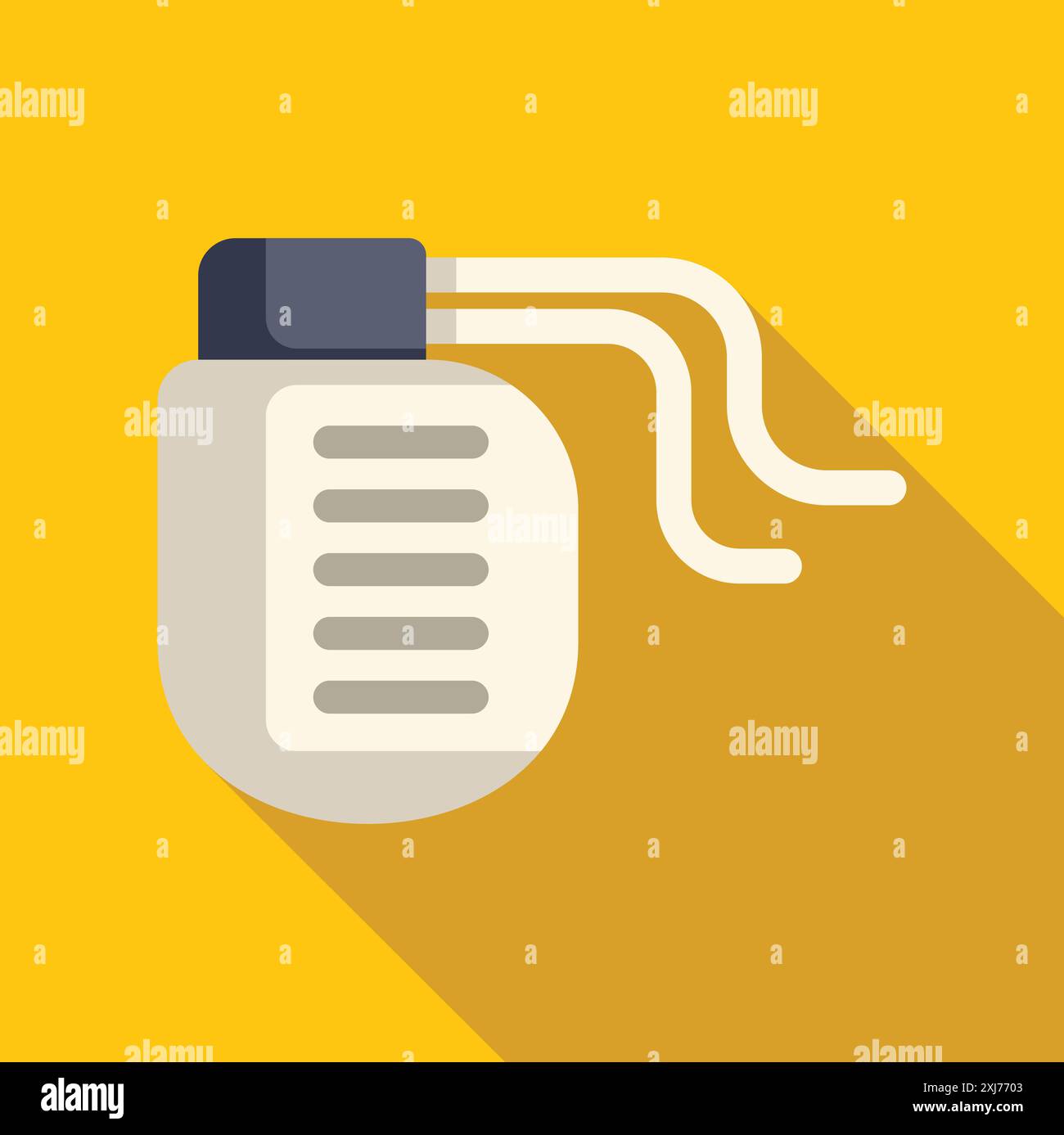 Modern artificial pacemaker, a medical device designed to regulate the ...