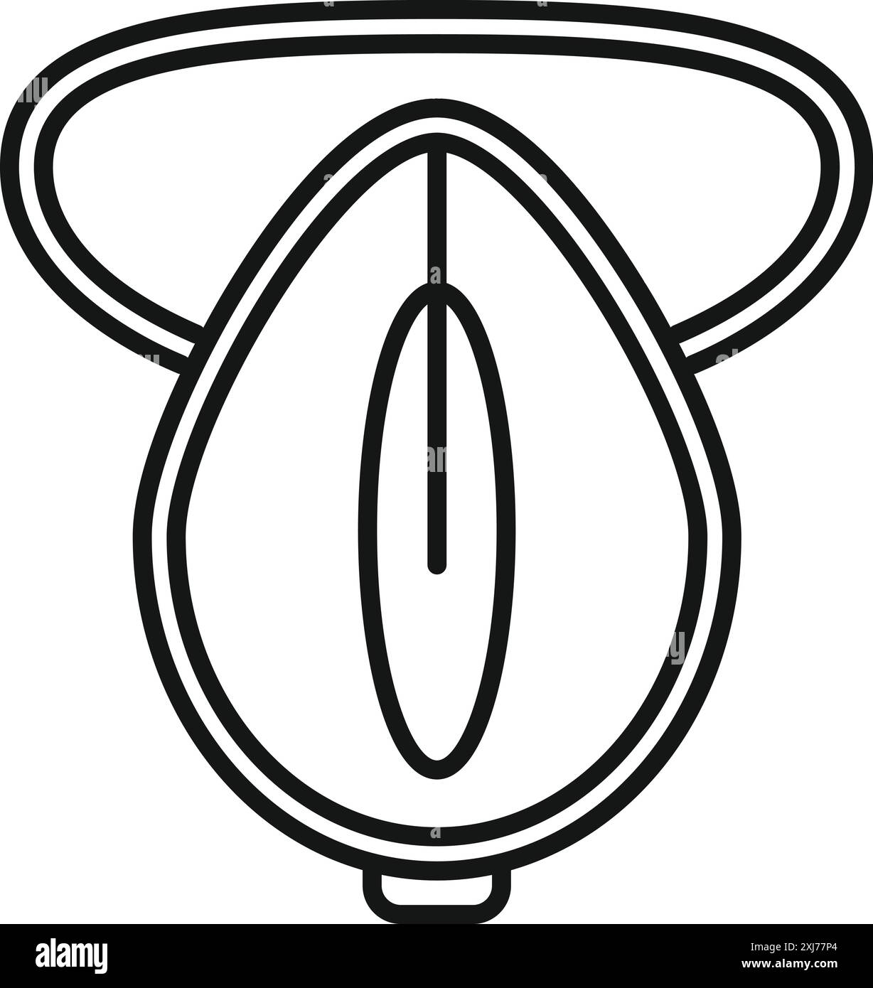 Urinal for men standing up peeing in toilet icon. Outline urinal for ...