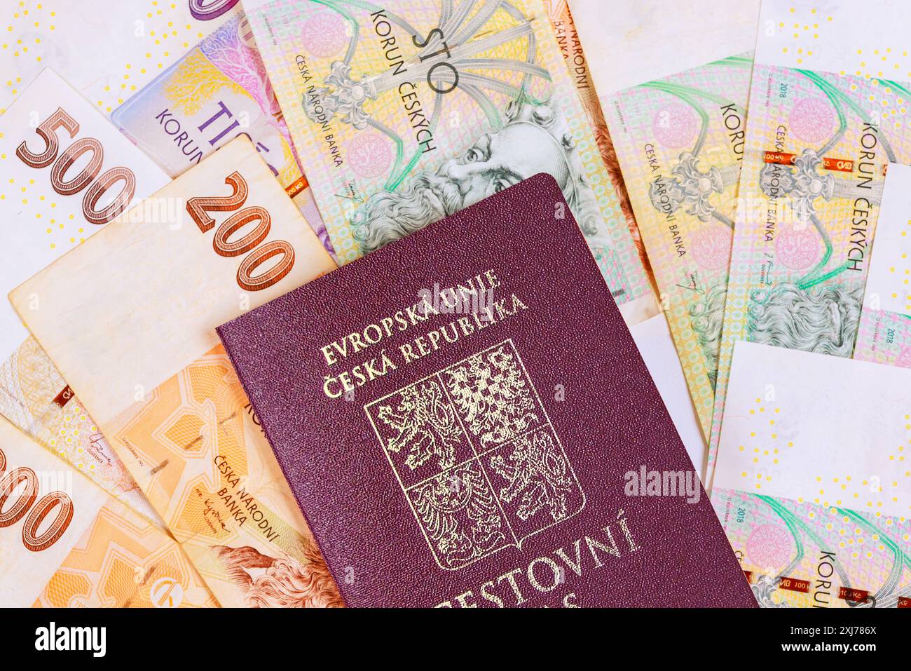 Czech passport is required to obtain Czech banknotes of various CZK ...