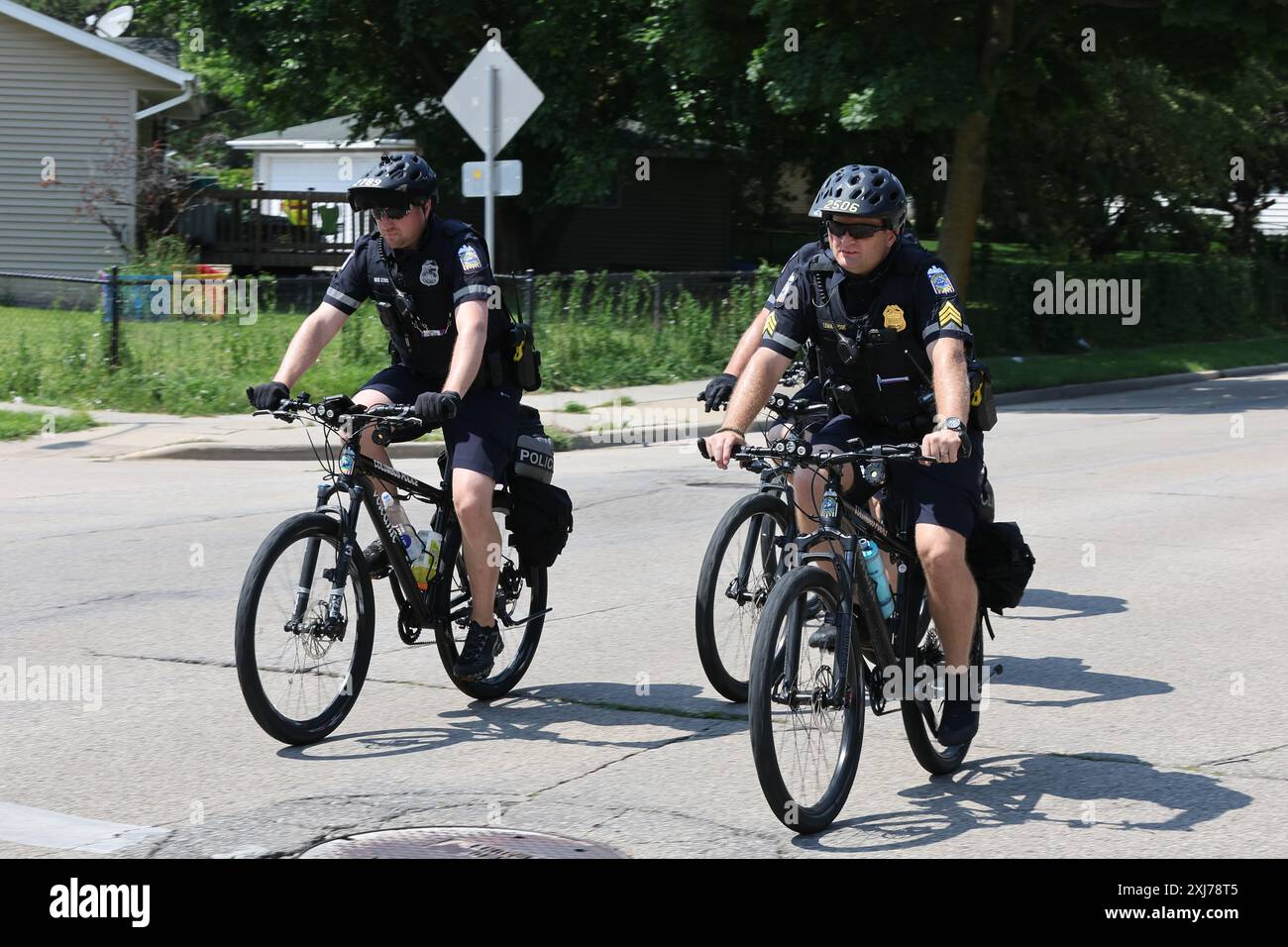 July 16, 2024, Milwaukee, Wisconsin, U.S.A: Columbus Ohio bike police ...