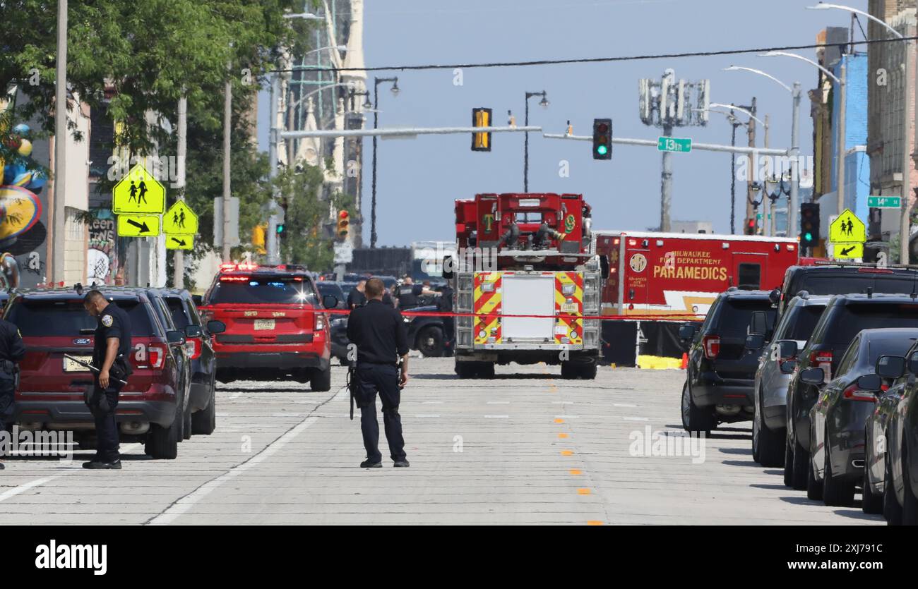 Milwaukee, Wisconsin, U.S.A. 16th July, 2024. Ohio police shoot and ...