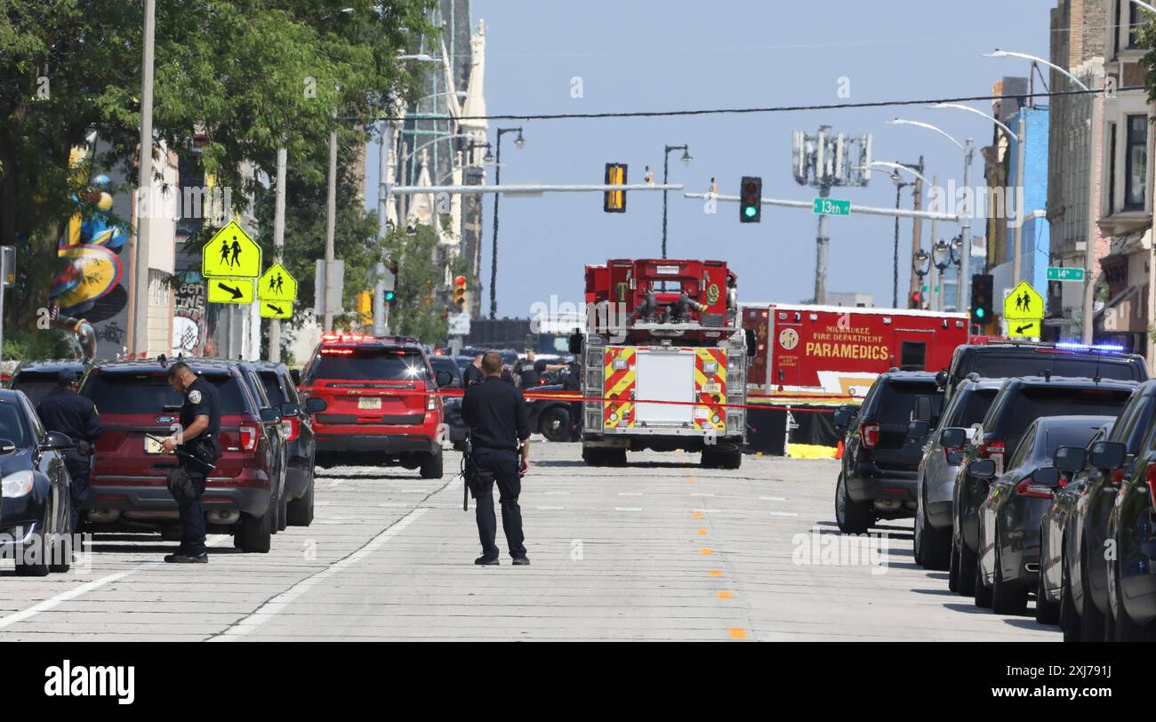 Milwaukee, Wisconsin, U.S.A. 16th July, 2024. Ohio police shoot and ...