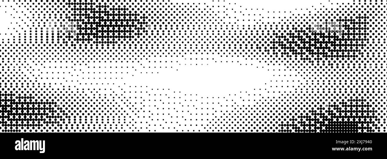 Pixelated bitmap gradient texture. Black and white dither spots ...
