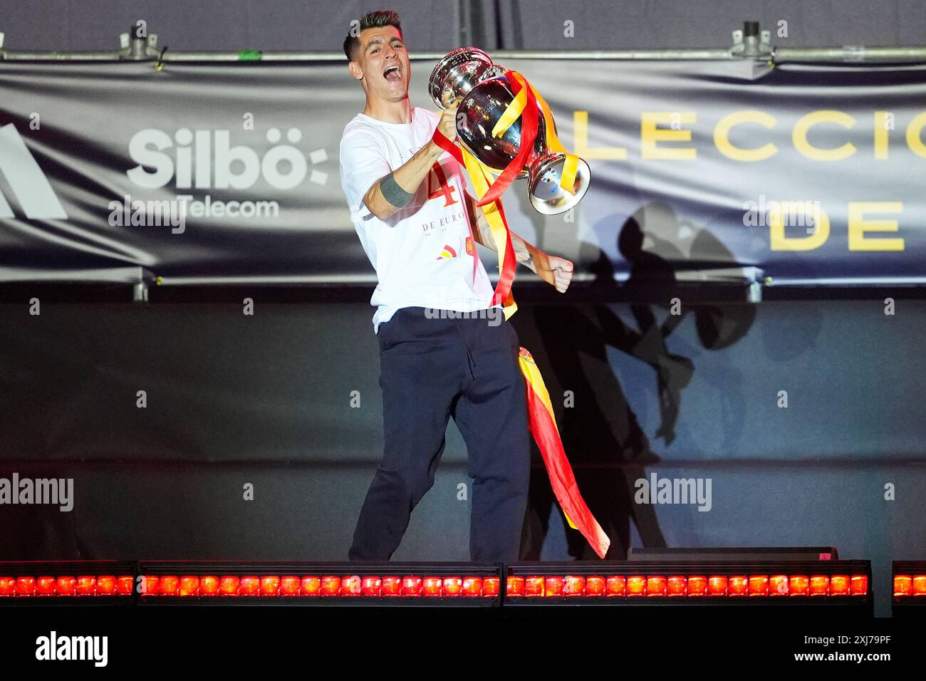 Madrid, Spain. 15th July, 2024. Spanish player Alvaro Morata seen ...