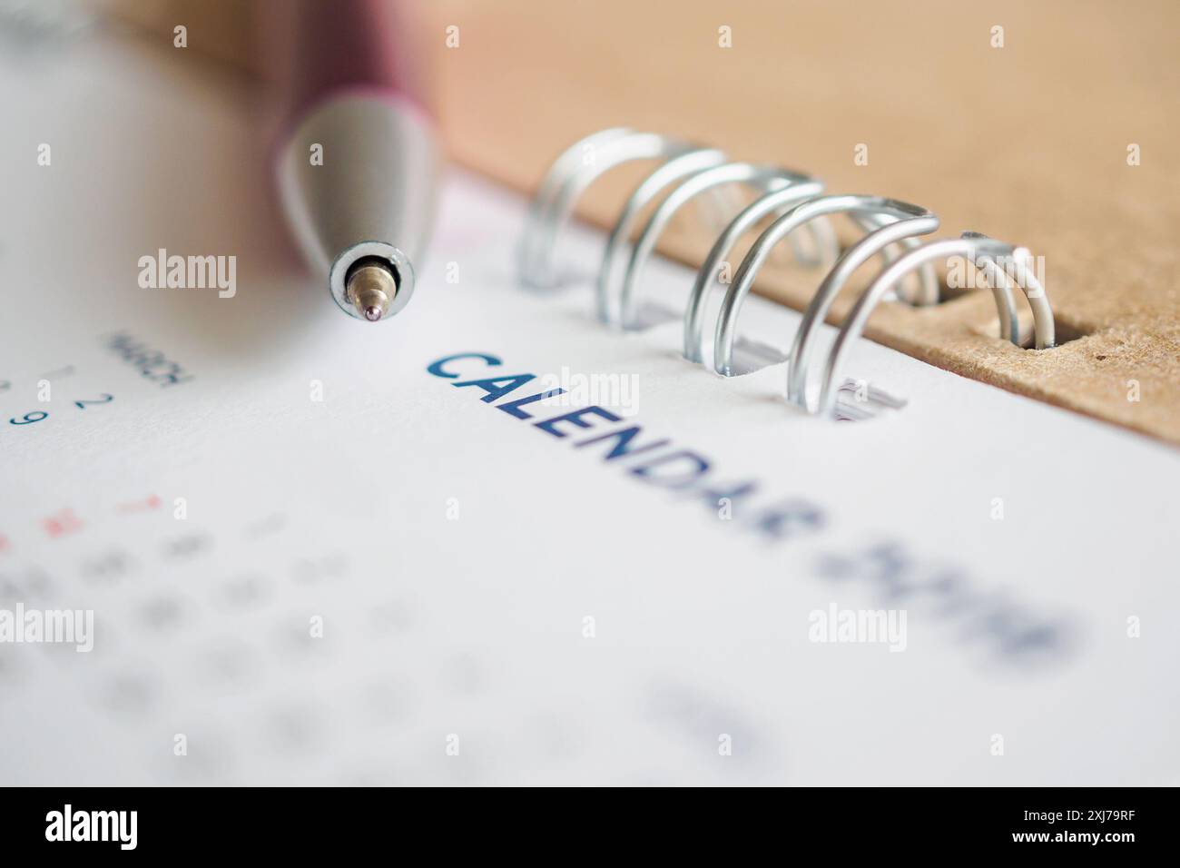 Year calendar page hi-res stock photography and images - Alamy
