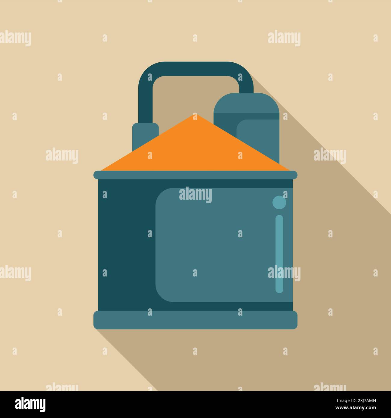 Grain processing plant building storing wheat for flour production ...