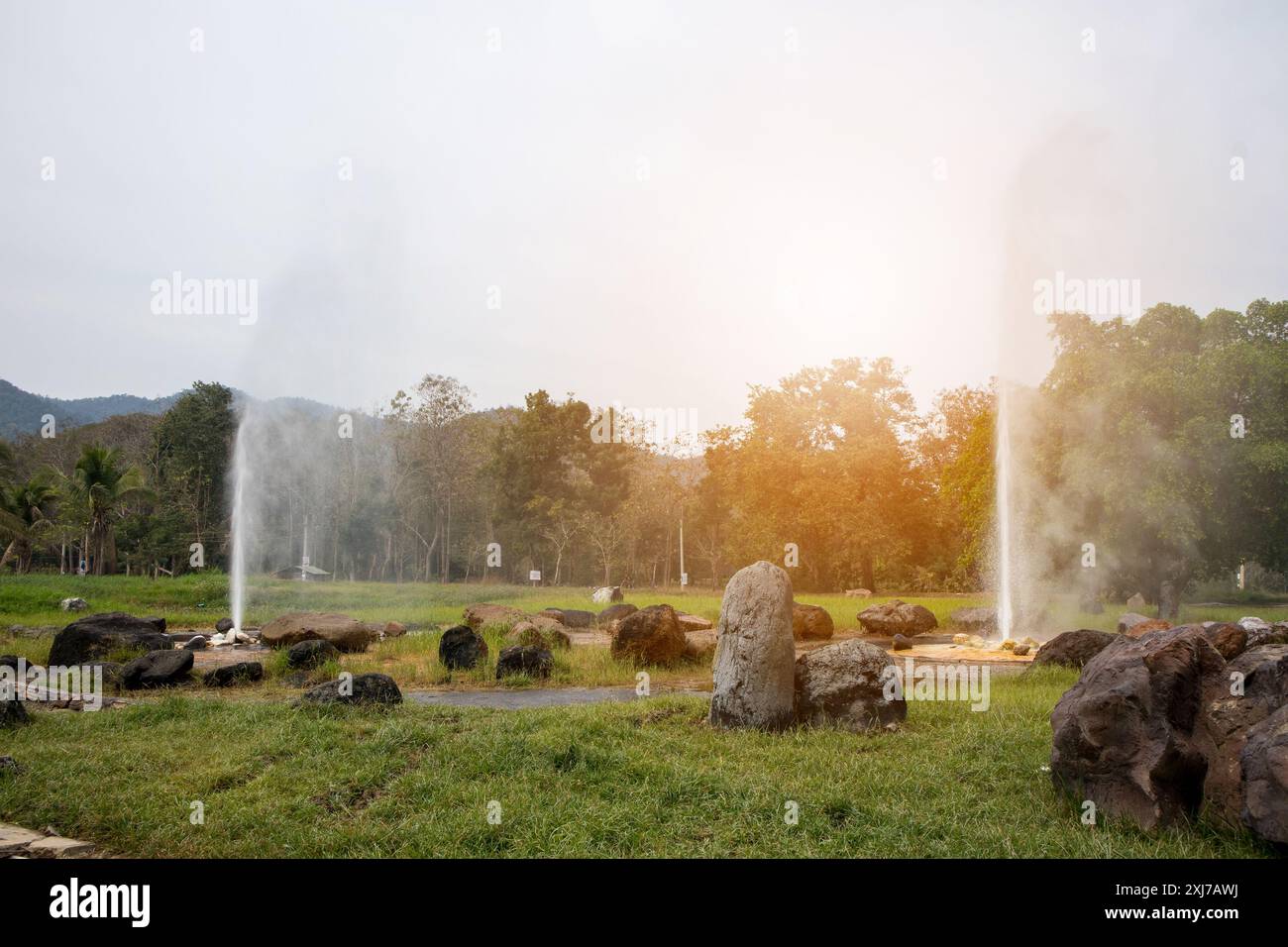 San Kamphaeng hot springs in Chiang Mai , Thailand Stock Photo - Alamy