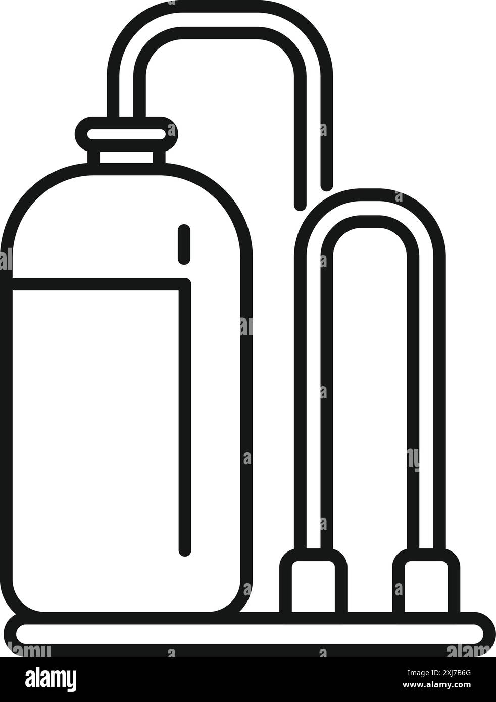 Simple water cooler is dispensing refreshing and hydrating water Stock ...