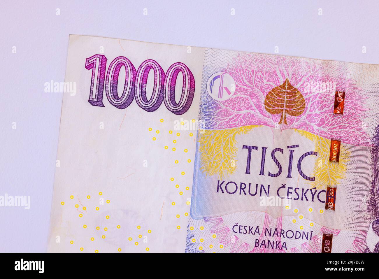 Ceska Narodni Banka issued Czech banknotes in a denomination of 1000 ...