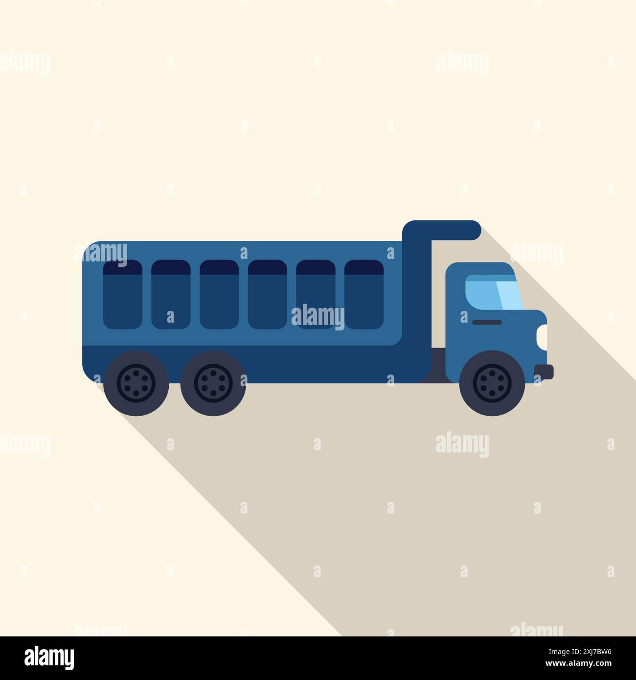 Large truck transport goods Stock Vector Images - Alamy