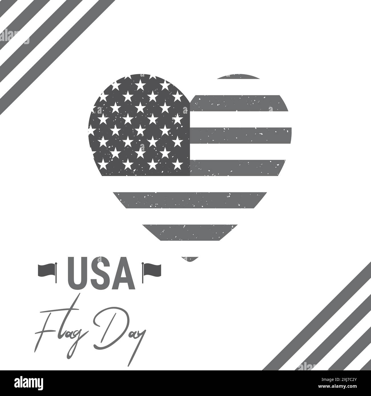 Usa Flag Heart Clip Art