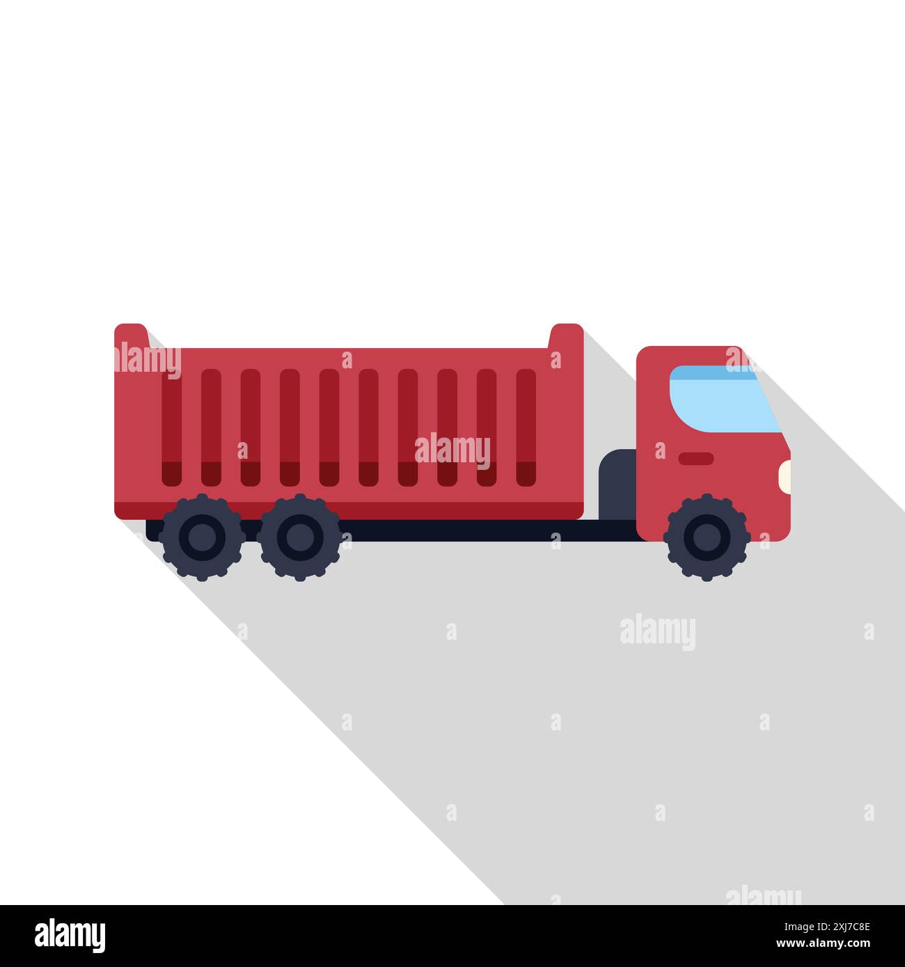 Red tipper dump truck for construction work hi-res stock photography ...