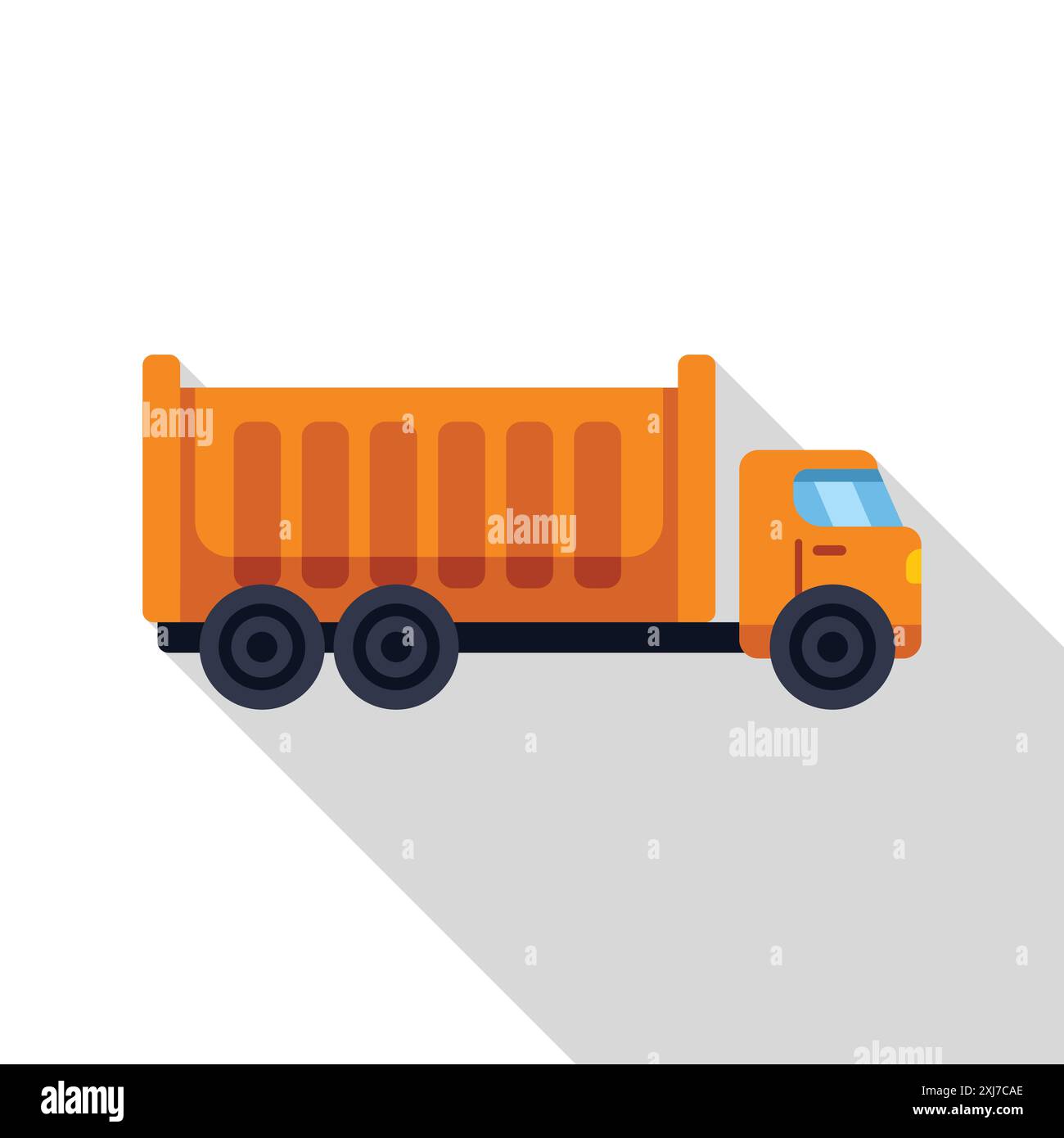 Gravel tipper truck Stock Vector Images - Alamy
