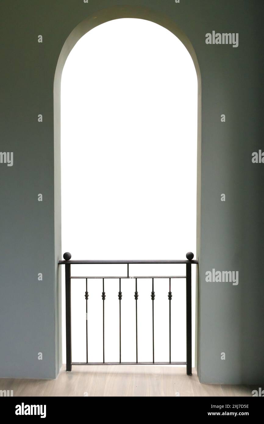 Balcony view isolated on white background Stock Photo - Alamy