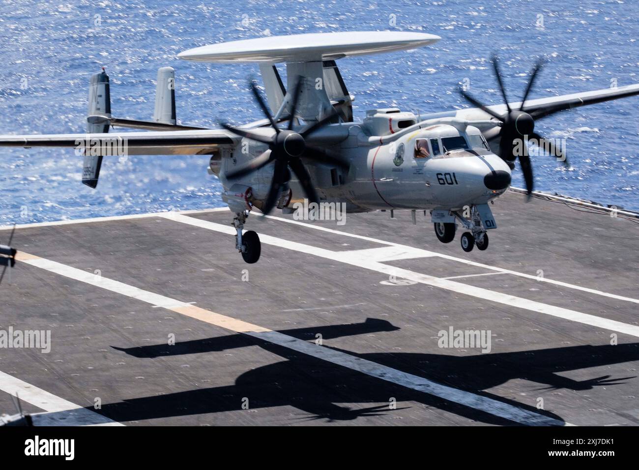 July 15, 2024, Honolulu, Hawaii, USA: An E2-D Advanced Hawkeye lands ...