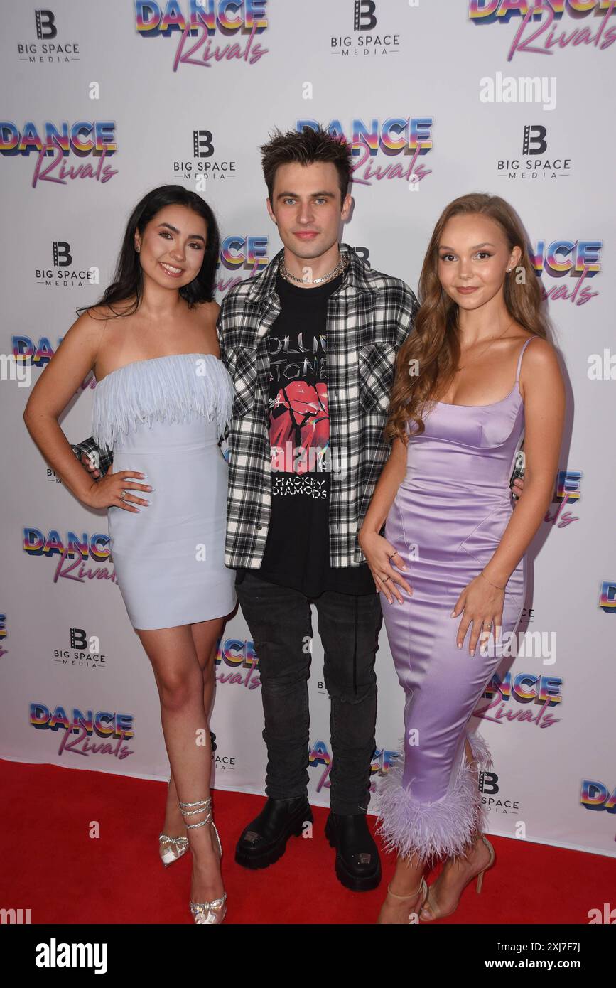 Beverly Hills, CA USA - July 14, 2024: Laura Krystine, Gunner Burkhardt ...