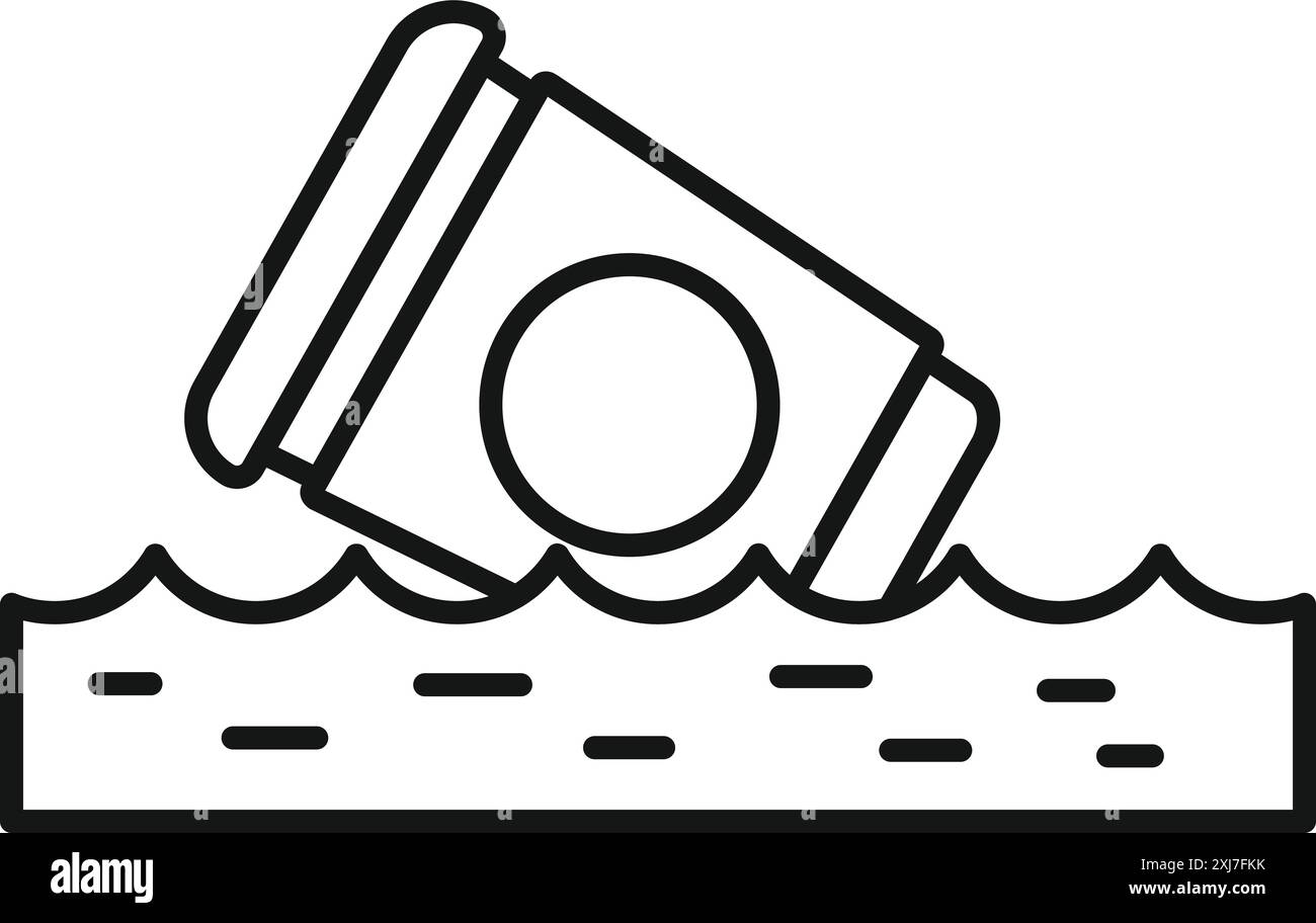 Floating garbage ocean Cut Out Stock Images & Pictures - Alamy