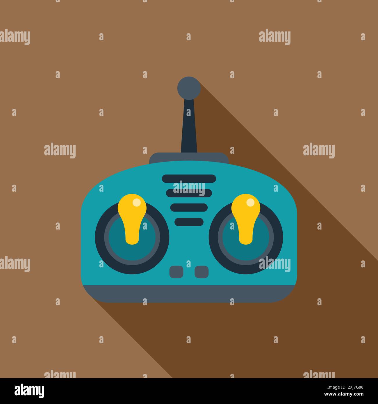 Remote control with antenna for controlling toys and games, featuring a ...