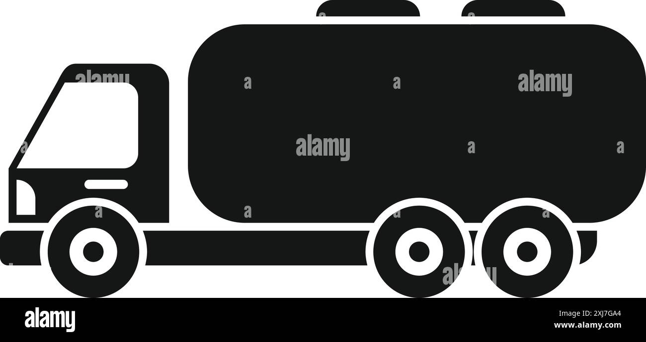 Capacity tank truck Stock Vector Images - Alamy
