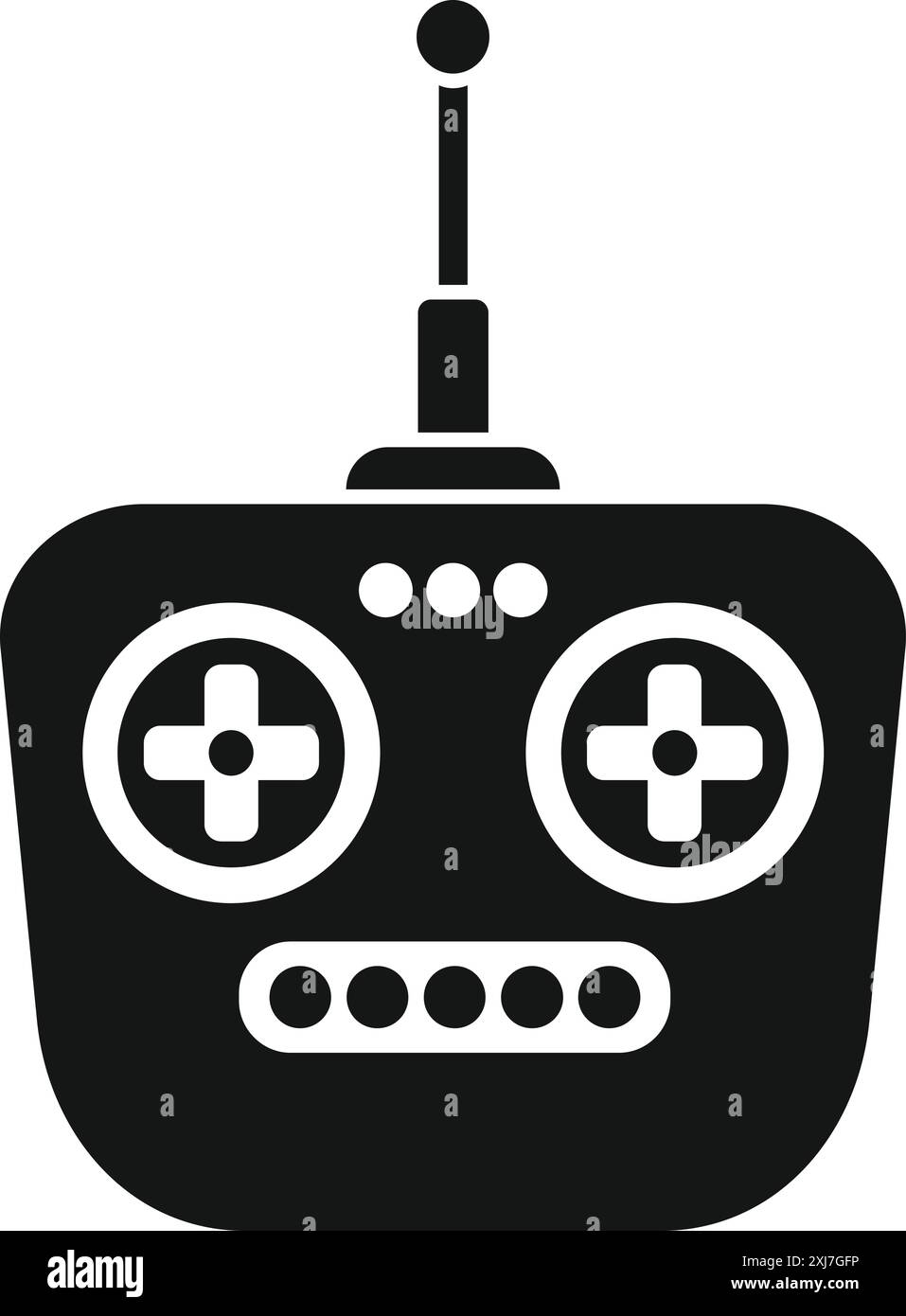 Remote control icon featuring a black silhouette with buttons and an ...