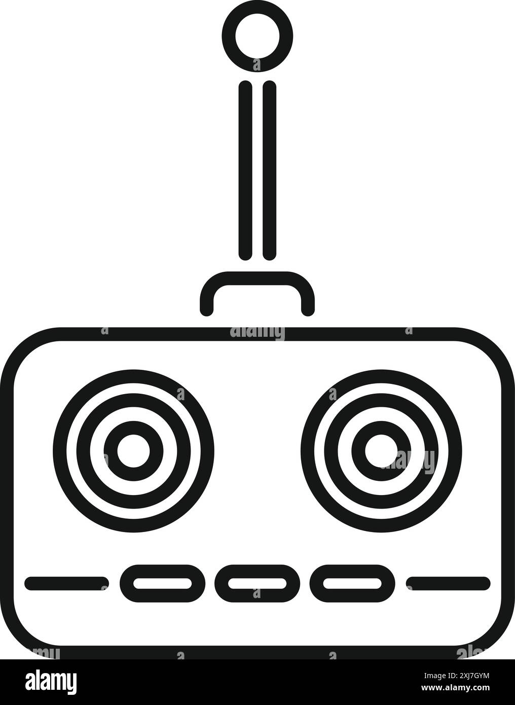 Drone remote controller using radio waves for controlling the flight ...