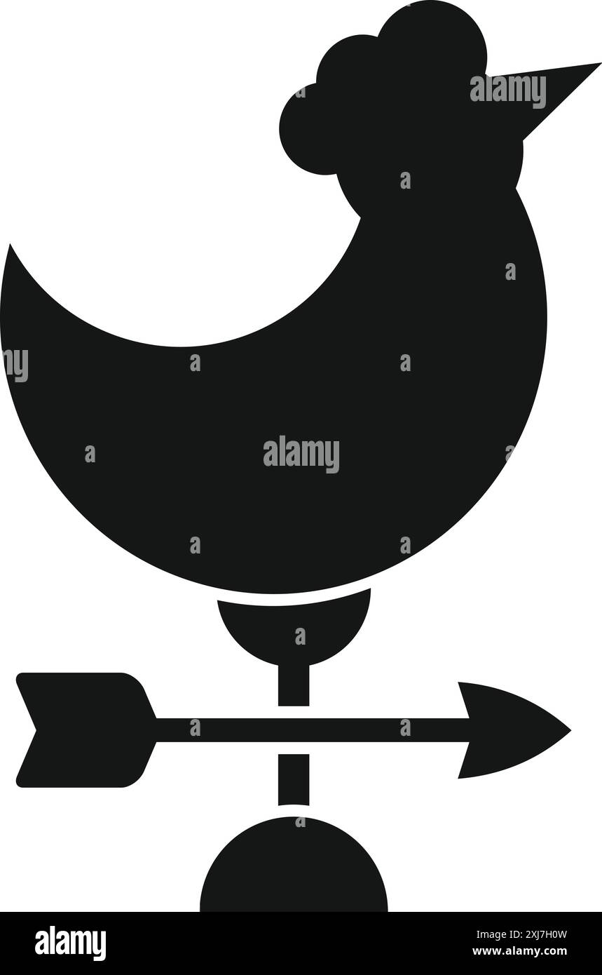 Wind vane rooster Cut Out Stock Images & Pictures - Alamy