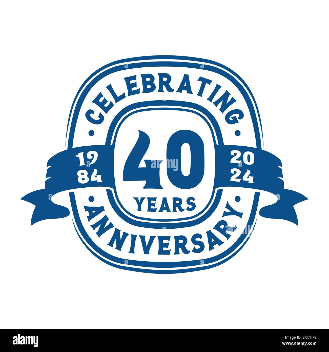 40th Anniversary Celebration Logo Design Template. 40th Anniversary ...