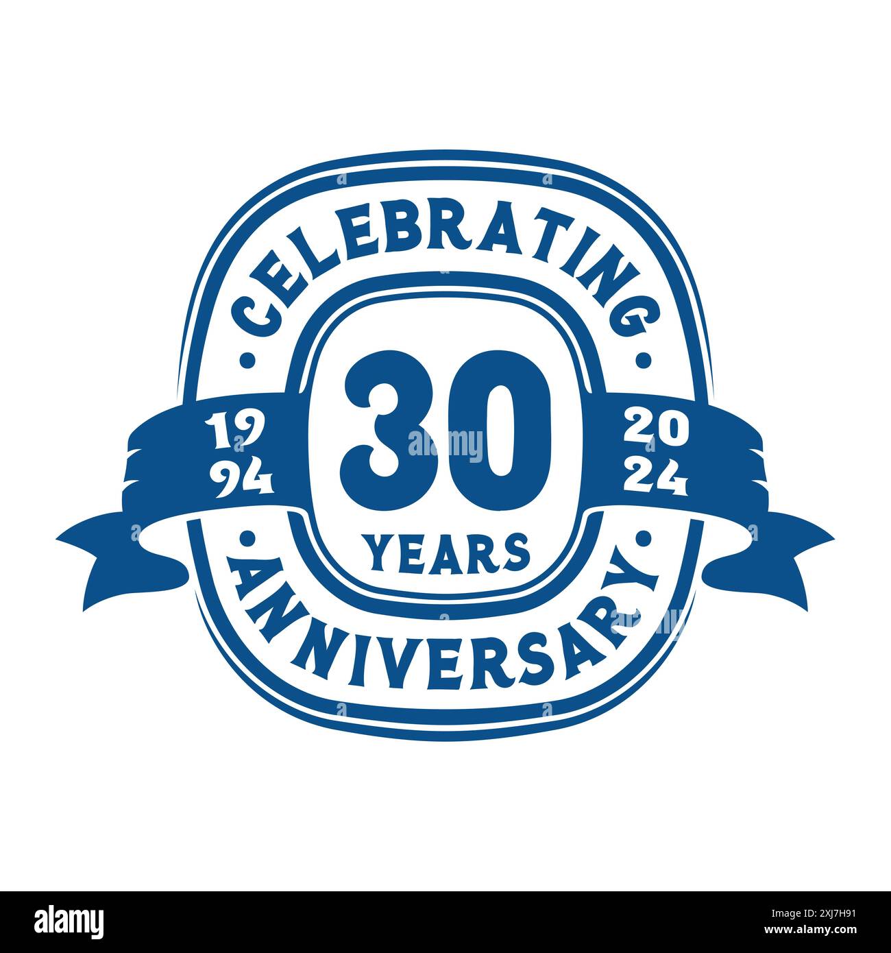 30th Anniversary Celebration Logo Design Template. 30th Anniversary Vector and Illustration ...