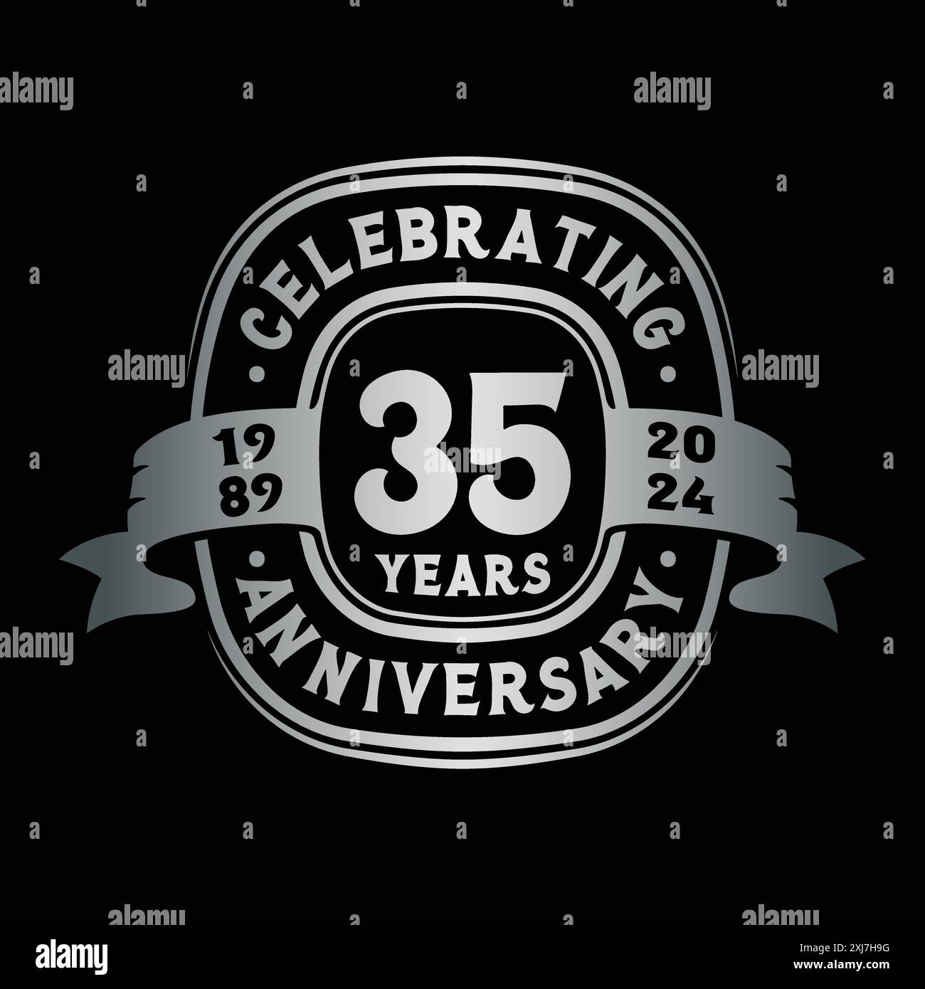 35th Anniversary Celebration Logo Design Template. 35th Anniversary ...