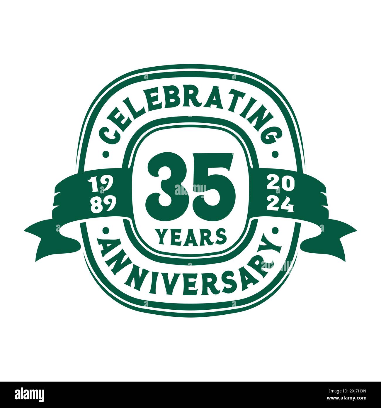 35th Anniversary Celebration Logo Design Template. 35th Anniversary ...
