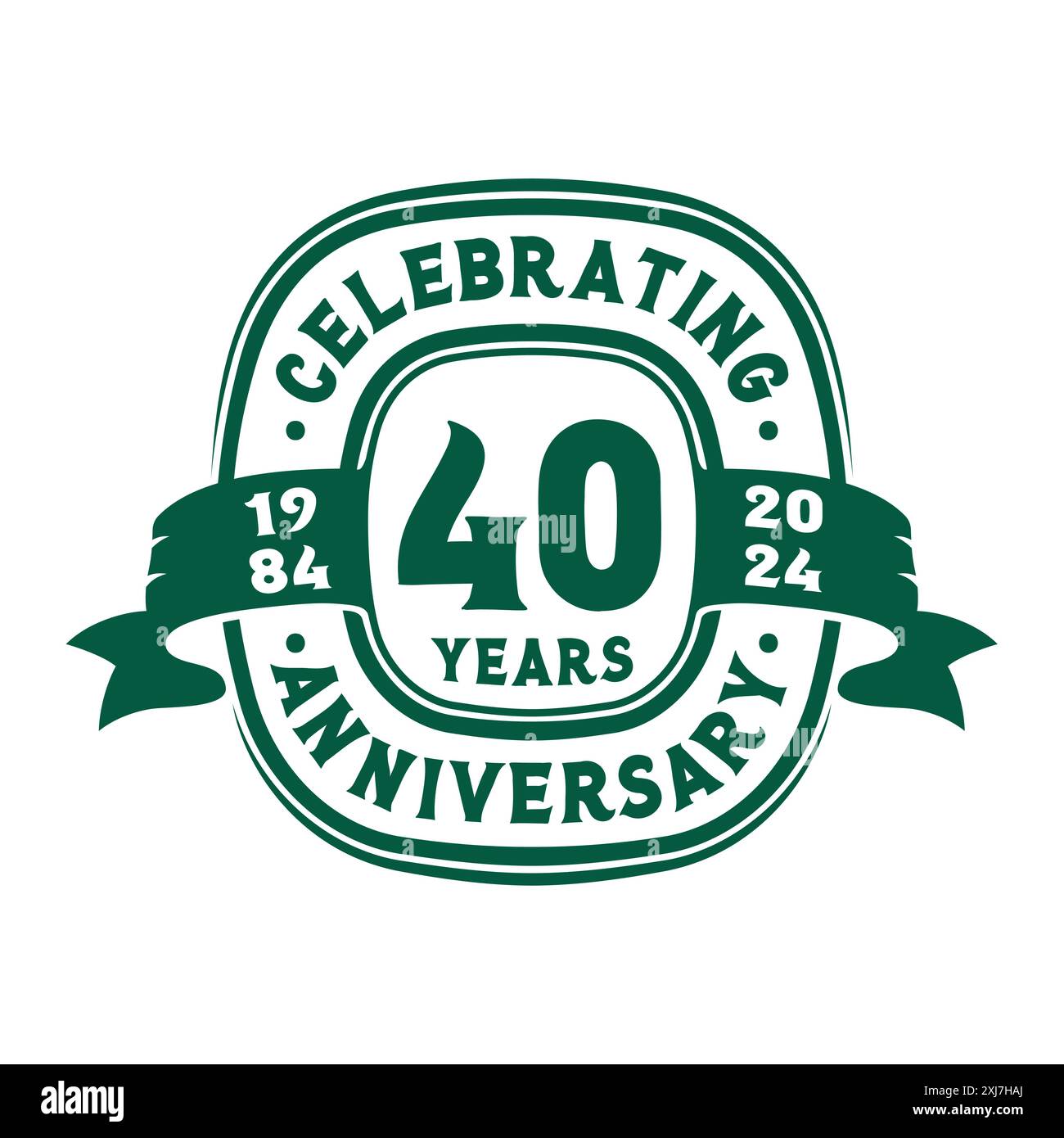 40th Anniversary Celebration Logo Design Template. 40th Anniversary ...