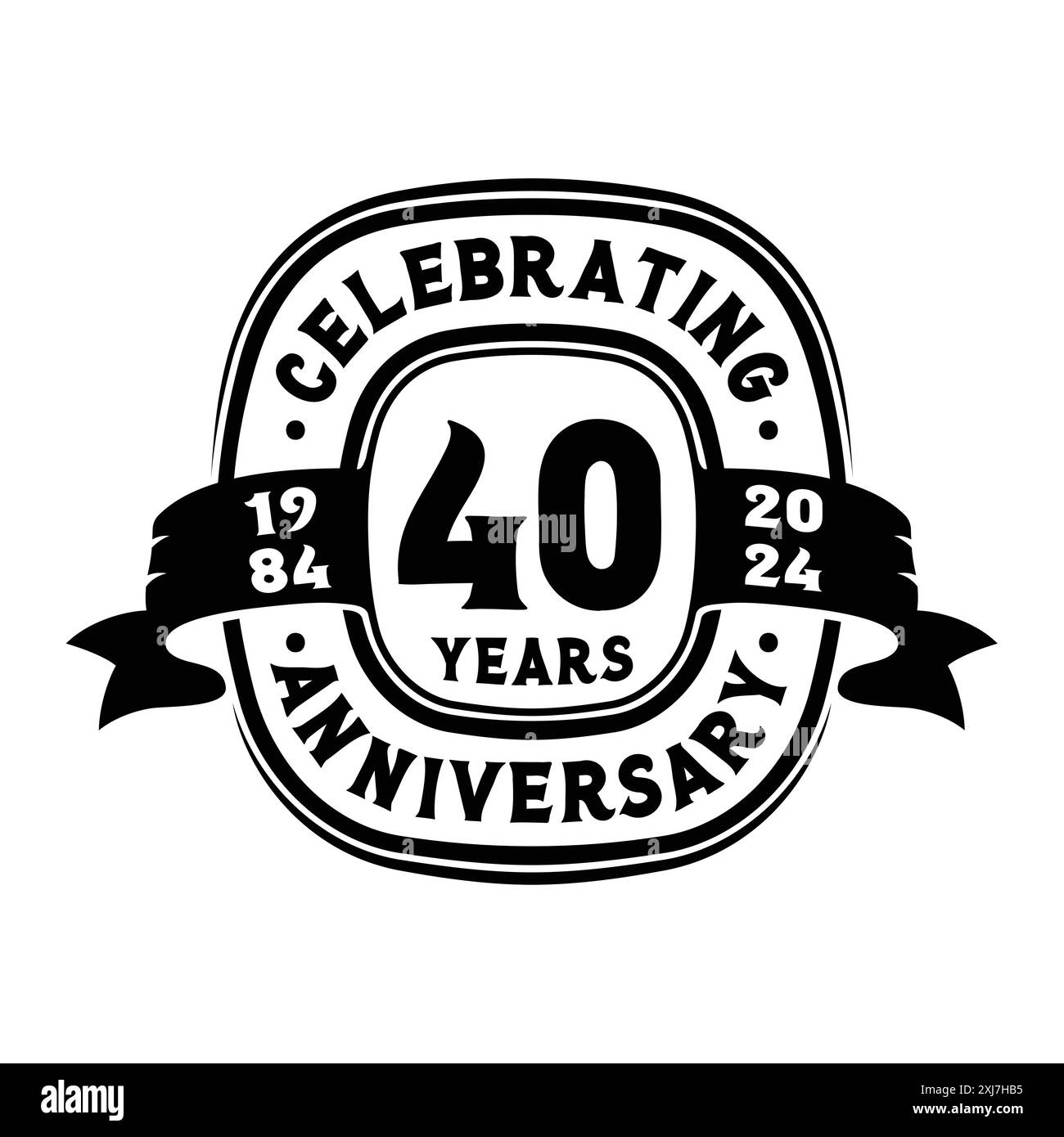 40th Anniversary Celebration Logo Design Template. 40th Anniversary ...