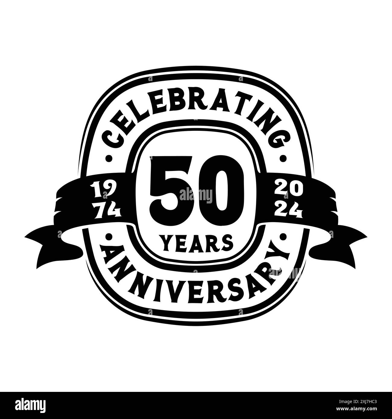 50th Anniversary Celebration Logo Design Template. 50th Anniversary ...