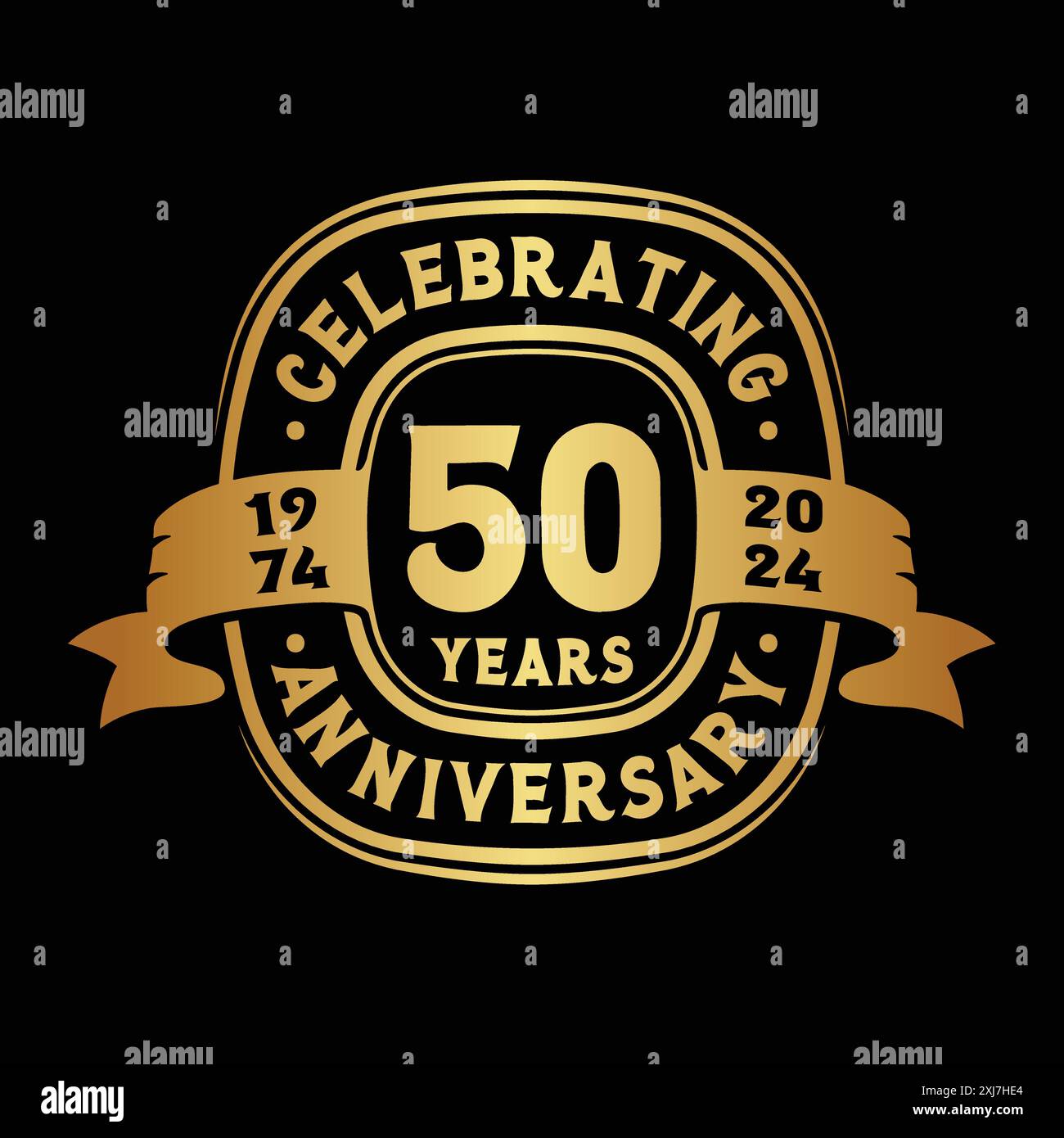 50th Anniversary Celebration Logo Design Template. 50th Anniversary ...