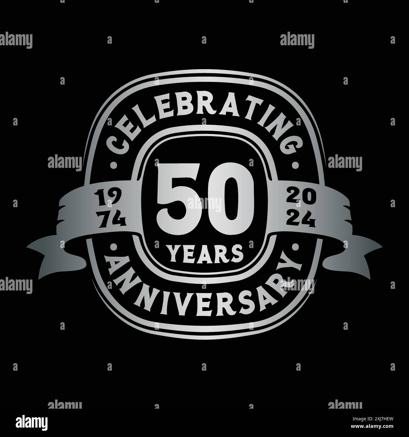 50th Anniversary Celebration Logo Design Template. 50th Anniversary ...