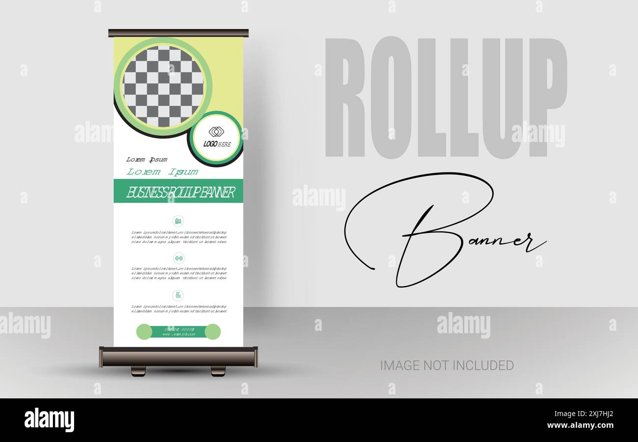 Medical rollup design template hi-res stock photography and images - Alamy