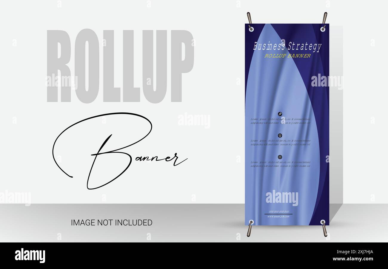 Medical rollup design template hi-res stock photography and images - Alamy